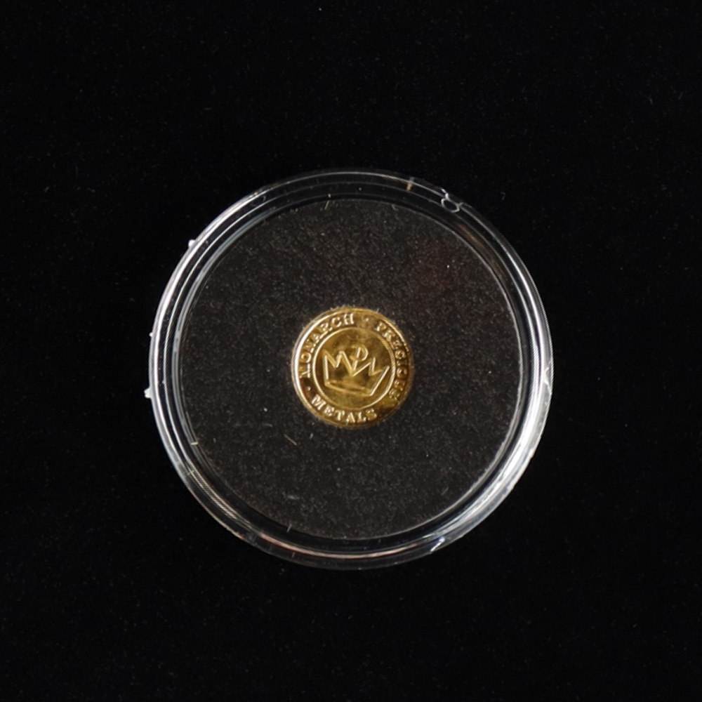 1/4 Gram .9999 Fine Gold Lucky Horseshoe Design Bullion Round ...