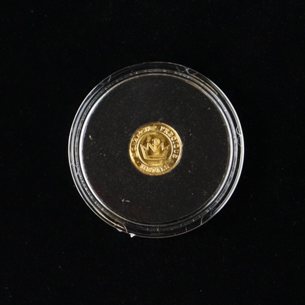 1/4 Gram .9999 Fine Gold Lucky Horseshoe Design Bullion Round ...
