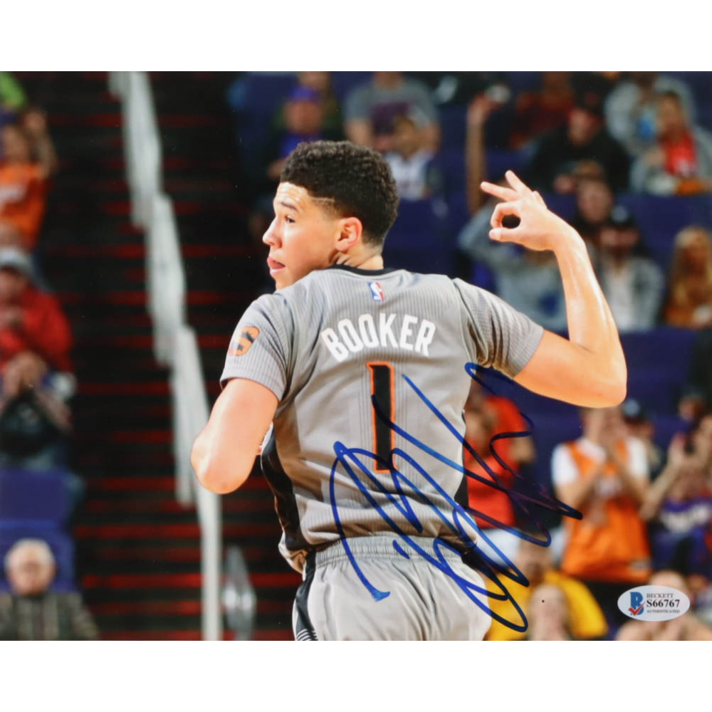 Devin Booker Signed Suns 8x10 Photo (Beckett) | Pristine Auction