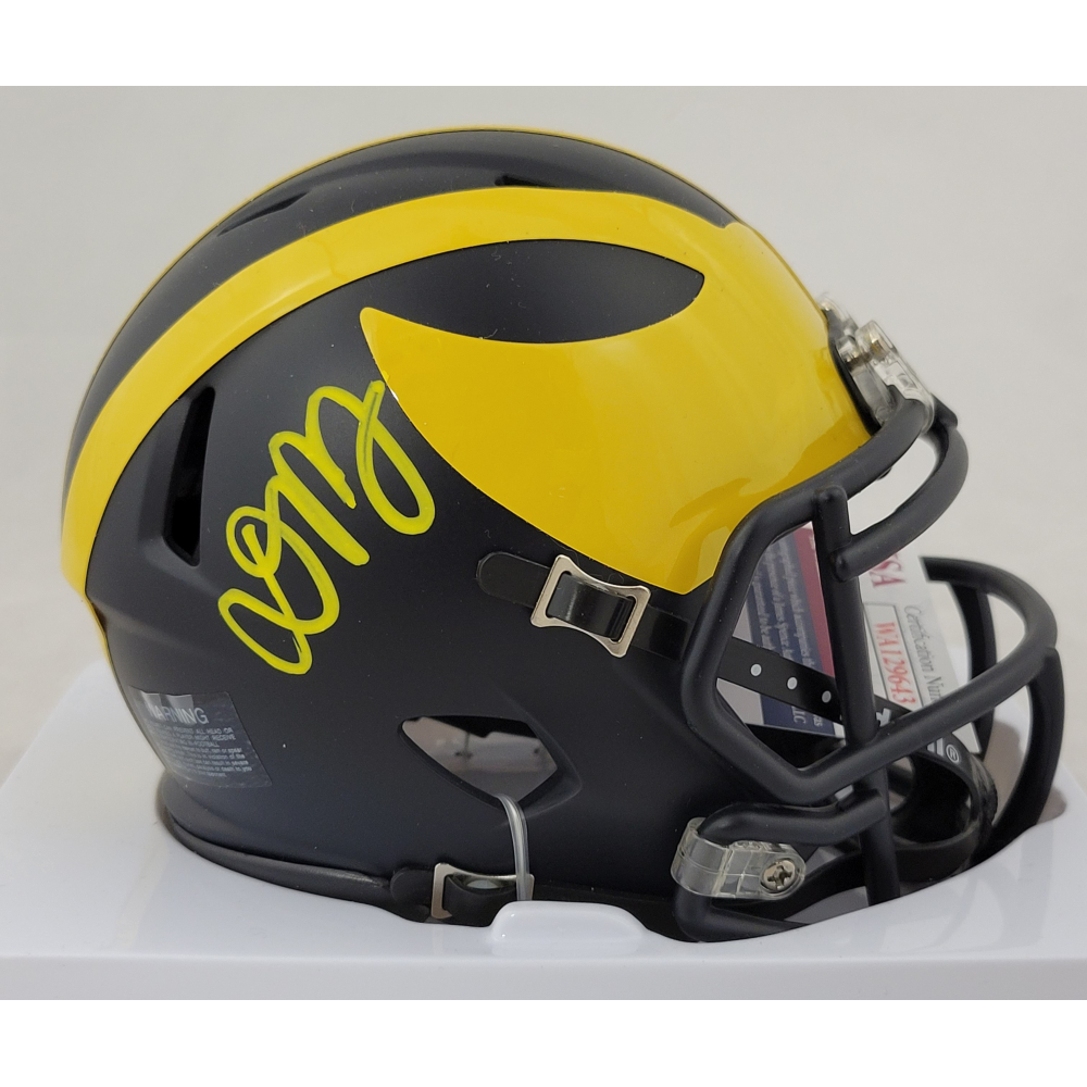 Donovan Peoples-Jones Signed Michigan Wolverines Mini-Helmet (JSA ...