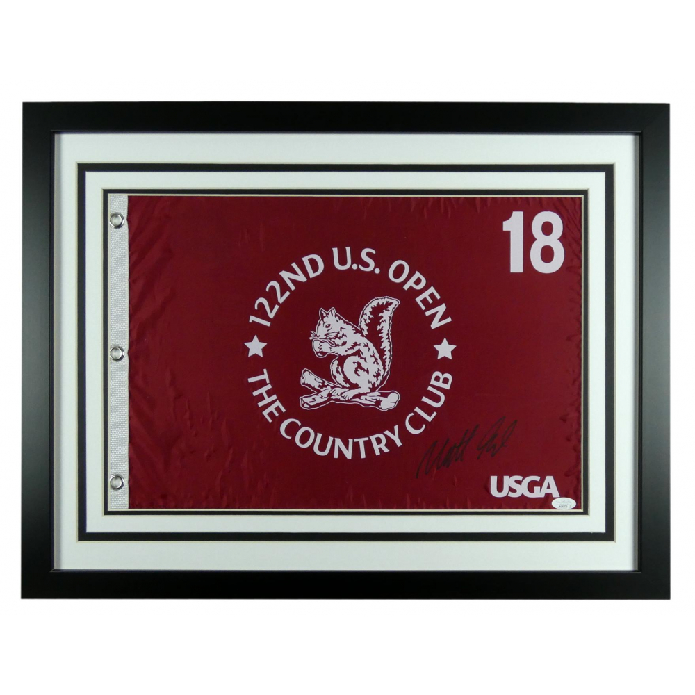 Matt Fitzpatrick Signed 2022 US Open Custom Framed Flag Display (JSA ...