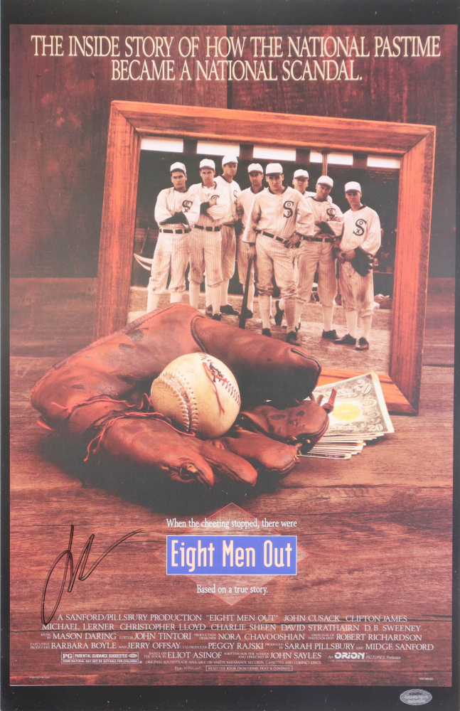 John Cusack Signed "Eight Men Out" 11x17 Movie Poster (Schwartz ...