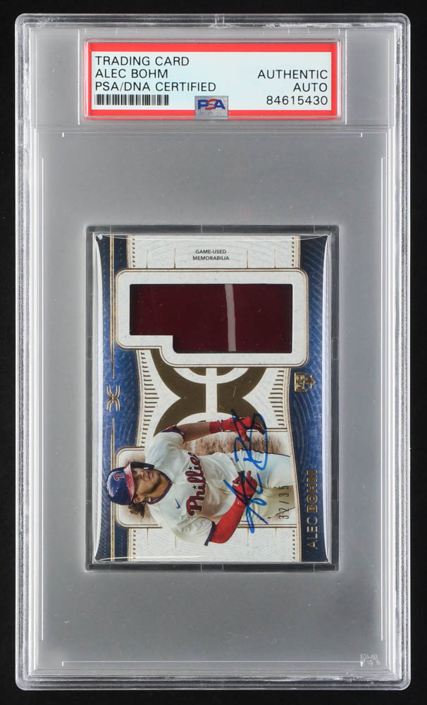 Alec Bohm Signed 2021 Topps Definitive Collection Helmets #DHCABO RC ...