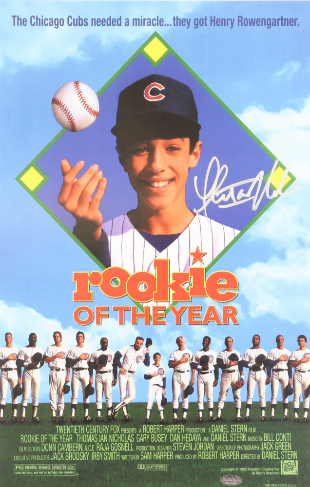 Thomas Ian Nicholas Signed "Rookie of the Year" 11x17 Photo (Schwartz ...