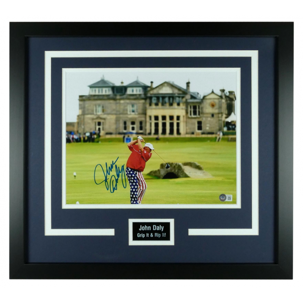 John Daly Signed Custom Framed Photo Display (Beckett) | Pristine Auction