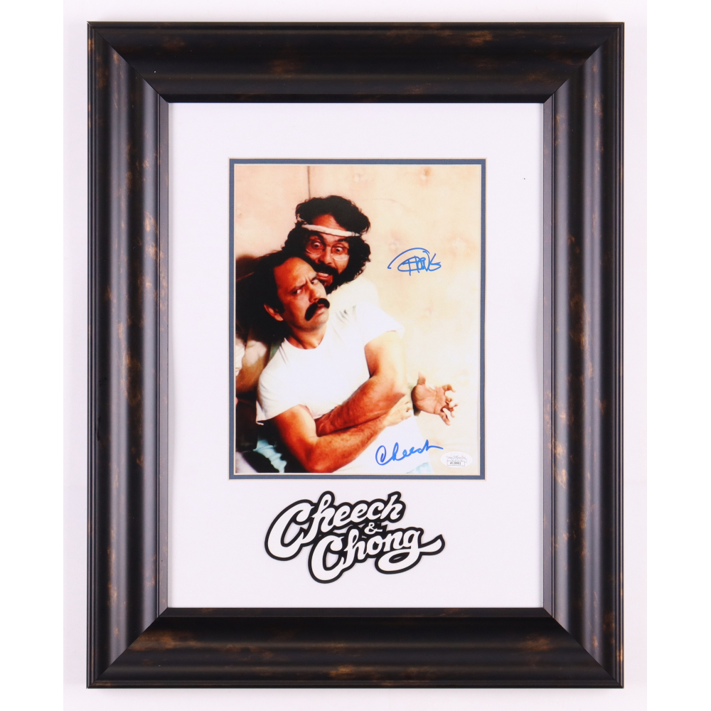 Tommy Chong & Cheech Marin Signed Custom Framed Photo Display (JSA ...