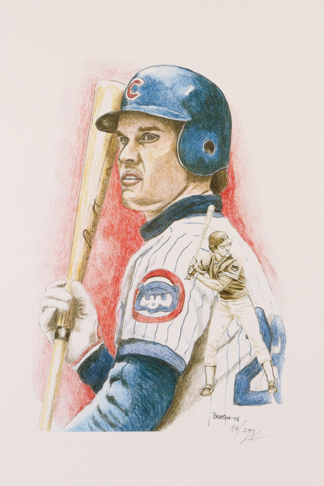 Ryne Sandberg - Cubs - Brian Barton 12x18 Signed Limited Edition ...