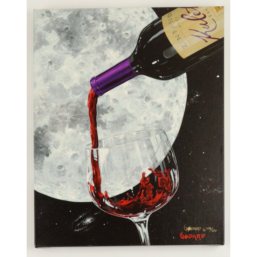 Michael Godard Signed "Lovers Moon II" 17x22 Giclee on Canvas (PA ...