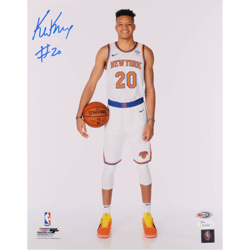Kevin Knox Signed Knicks 11x14 Photo (JSA & USA SM) | Pristine Auction