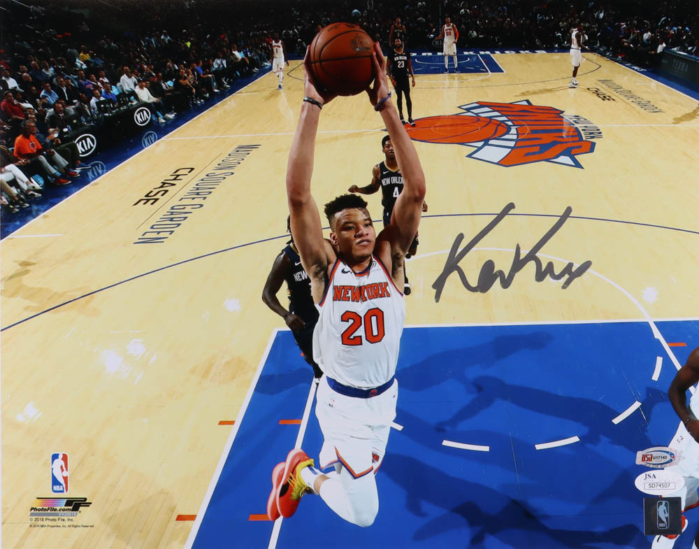 Kevin Knox Signed Knicks 11x14 Photo (JSA & USA SM) | Pristine Auction