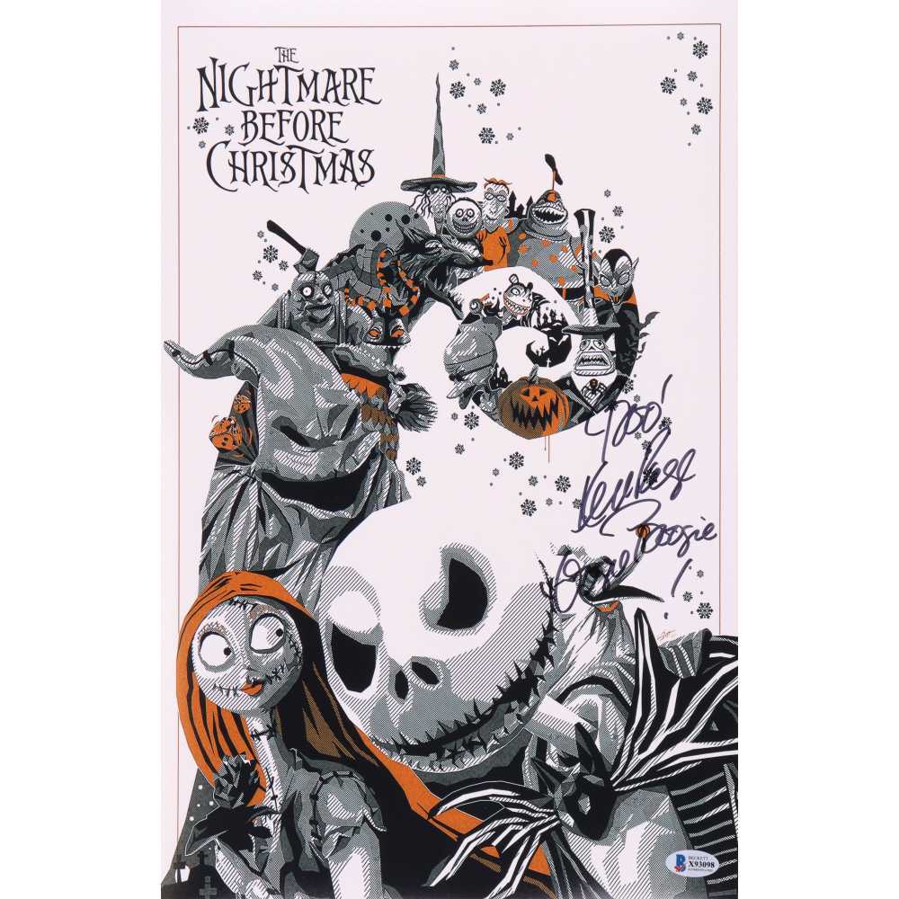 Ken Page Signed "The Nightmare Before Christmas" 11x17 Photo Inscribed ...
