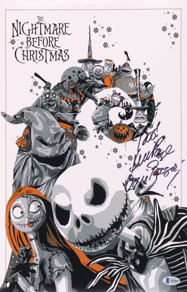 Ken Page Signed "The Nightmare Before Christmas" 11x17 Photo Inscribed ...