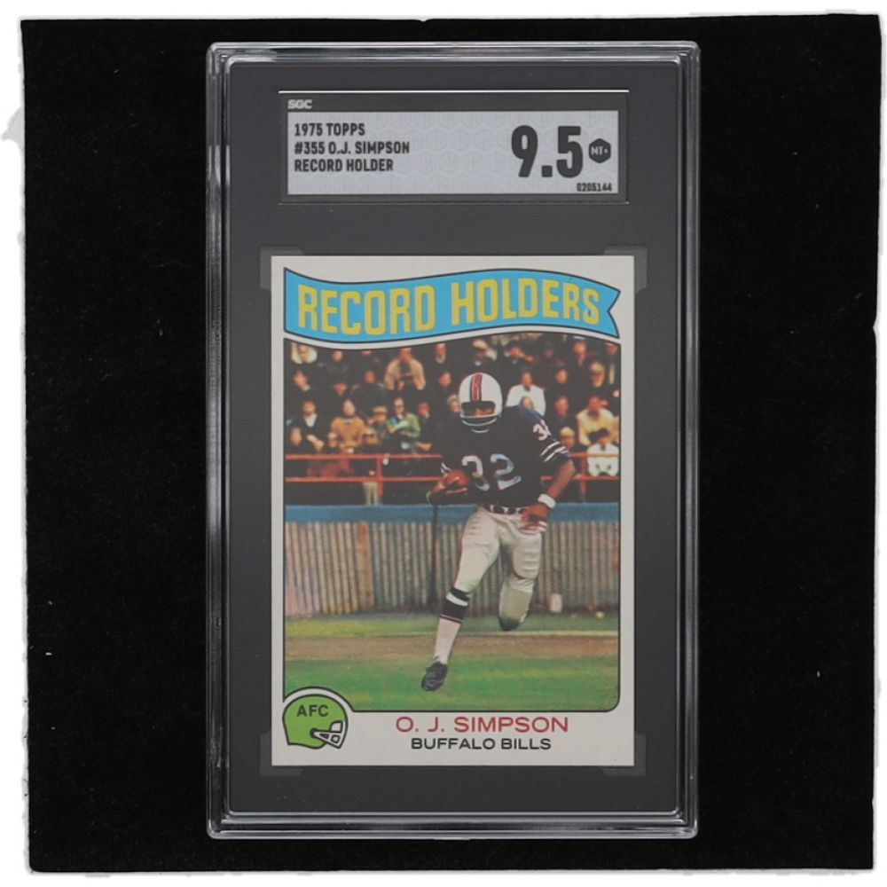 O.J. Simpson 1975 Topps #355 RB / 2003 Yard Season (SGC 9.5) | Pristine ...