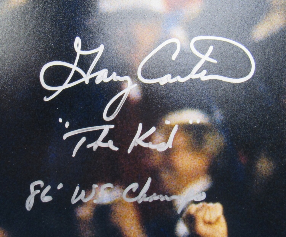 Gary Carter Signed Mets 16x20 Photo Inscribed "The Kid" & "86' WS Champ ...