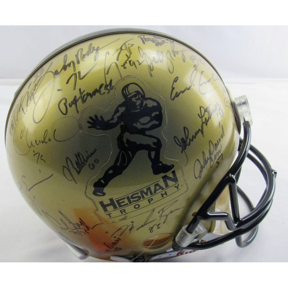 Heisman Trophy Winners Logo Full-Size Authentic On-Field Helmet Signed ...