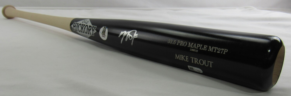 Mike Trout Signed Old Hickory Baseball Bat (MLB) | Pristine Auction