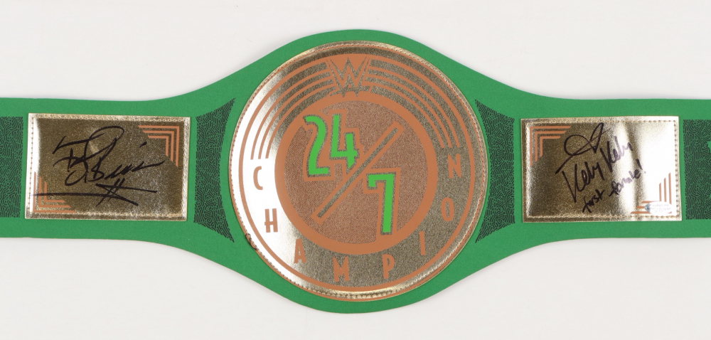 Ted Dibiase & Kelly Kelly Signed WWE Full Size 24/7 Championship Belt ...