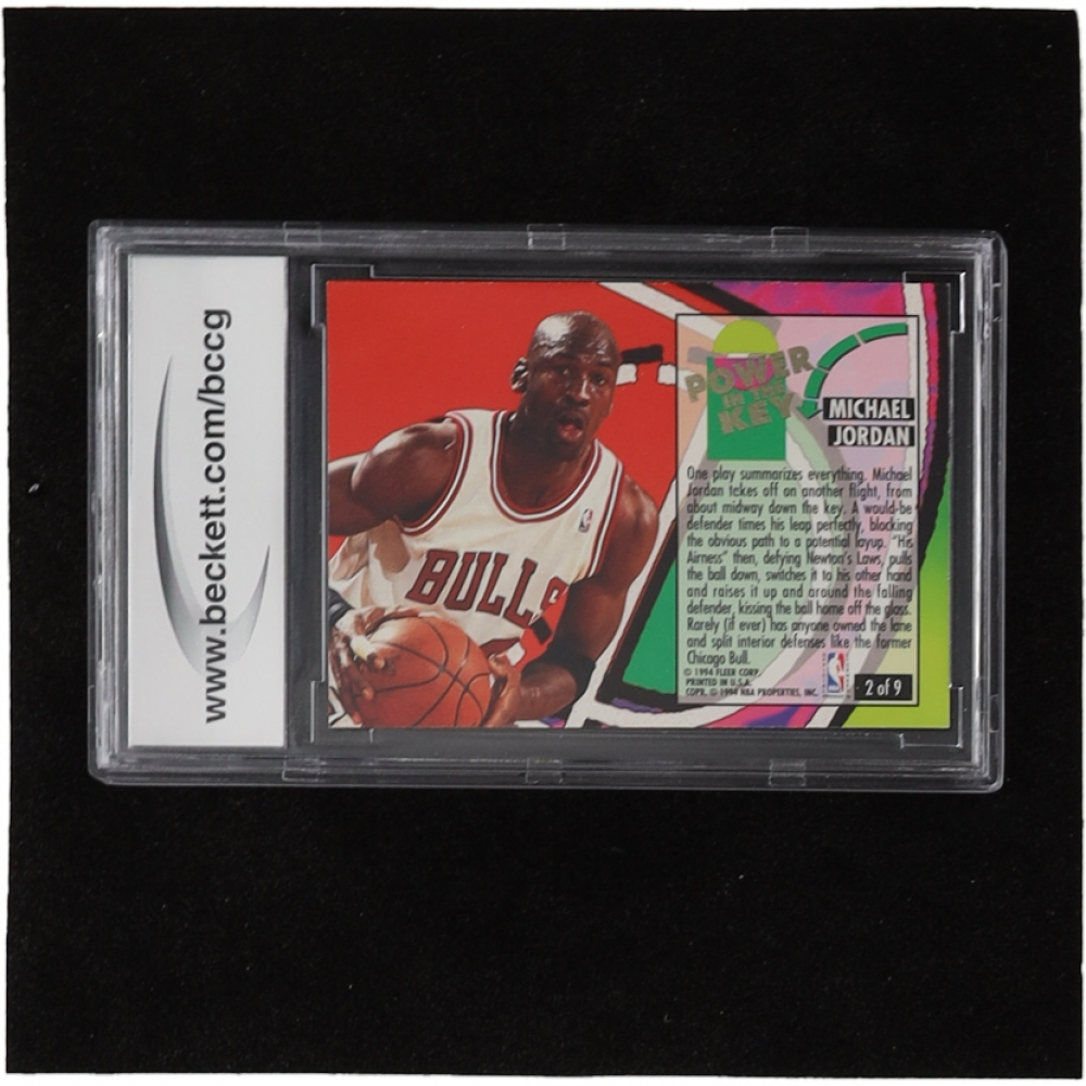 Michael Jordan 1993-94 Ultra Power In The Key #2 (BCCG 9) | Pristine ...