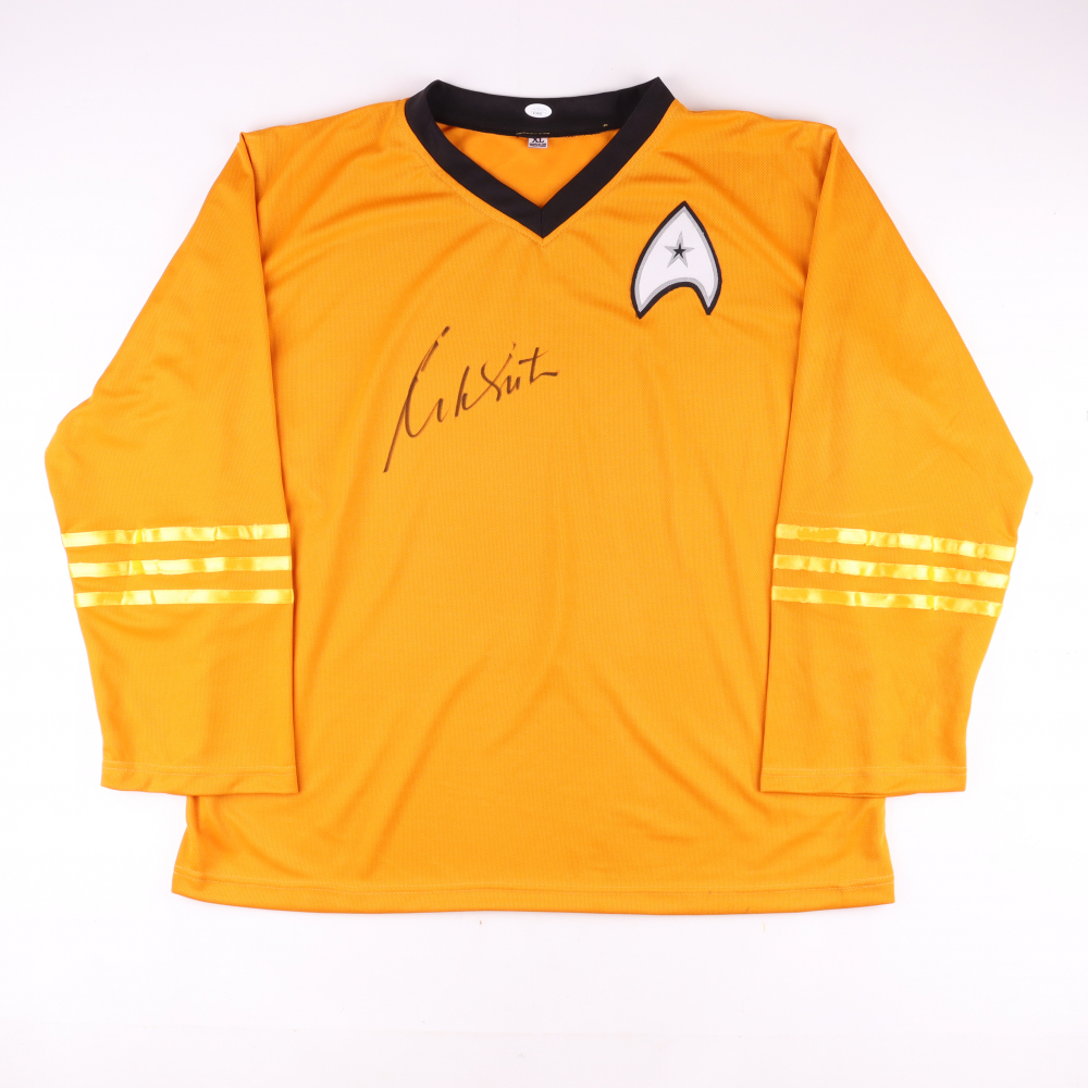 William Shatner Signed Star Trek Uniform Jsa Pristine Auction