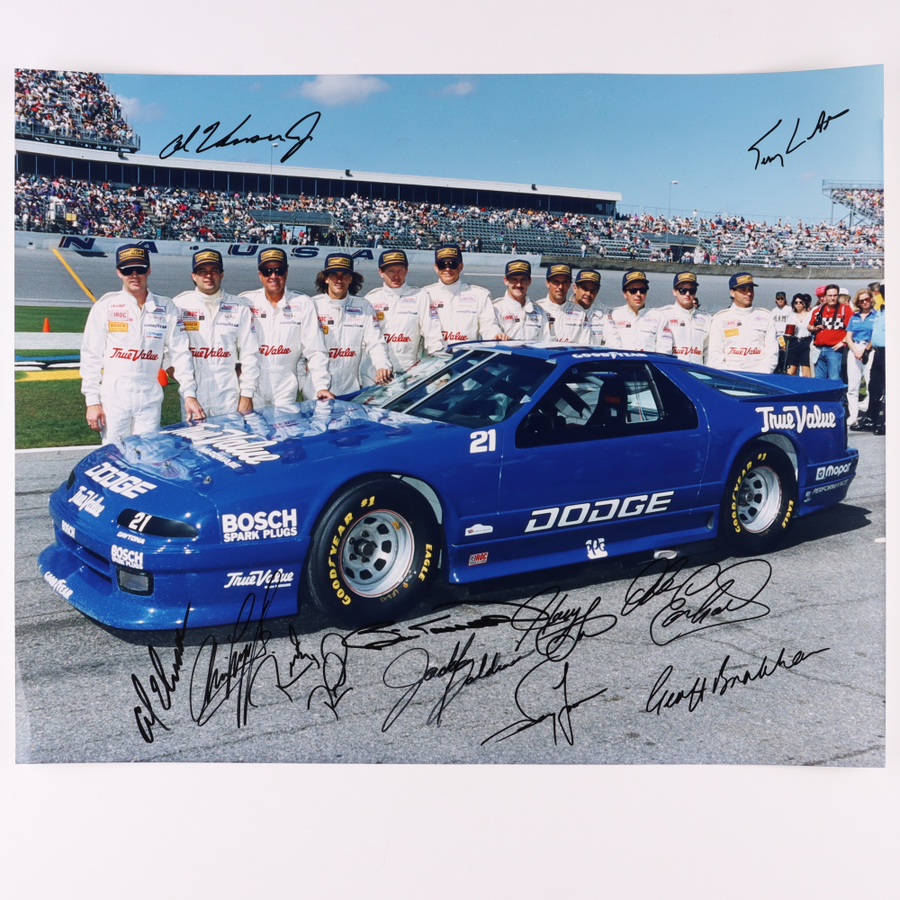 1993 IROC XVII Racers 16x20 Photo Signed by (11) with Dale Earnhardt ...