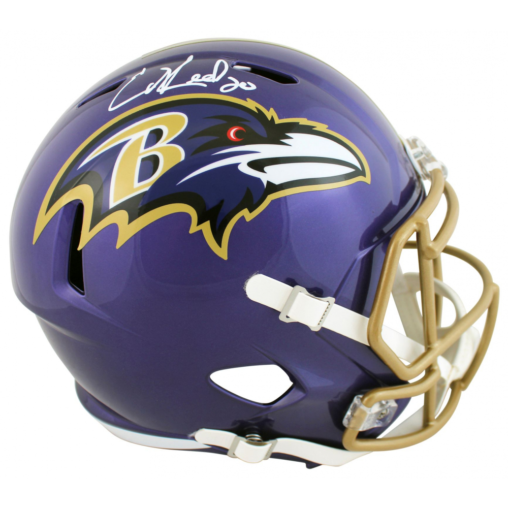 Ed Reed Signed Ravens Full-Size Flash Alternate Speed Helmet (Beckett ...