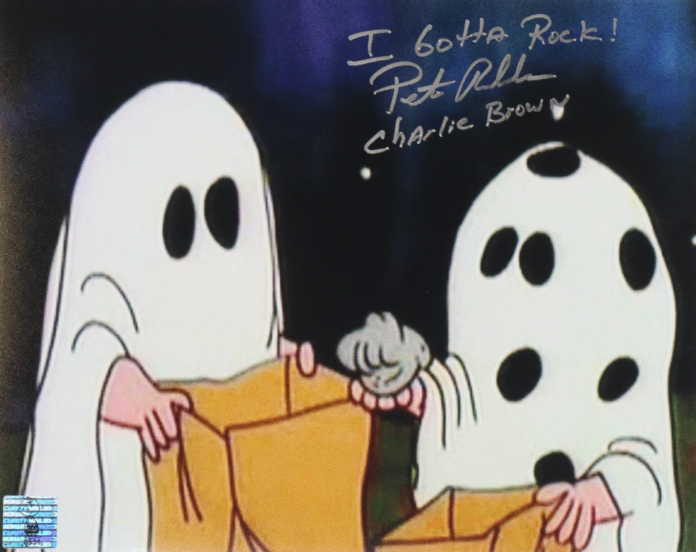 Peter Robbins Signed 8x10 Photo with Quote Inscription & "Charlie Brown ...