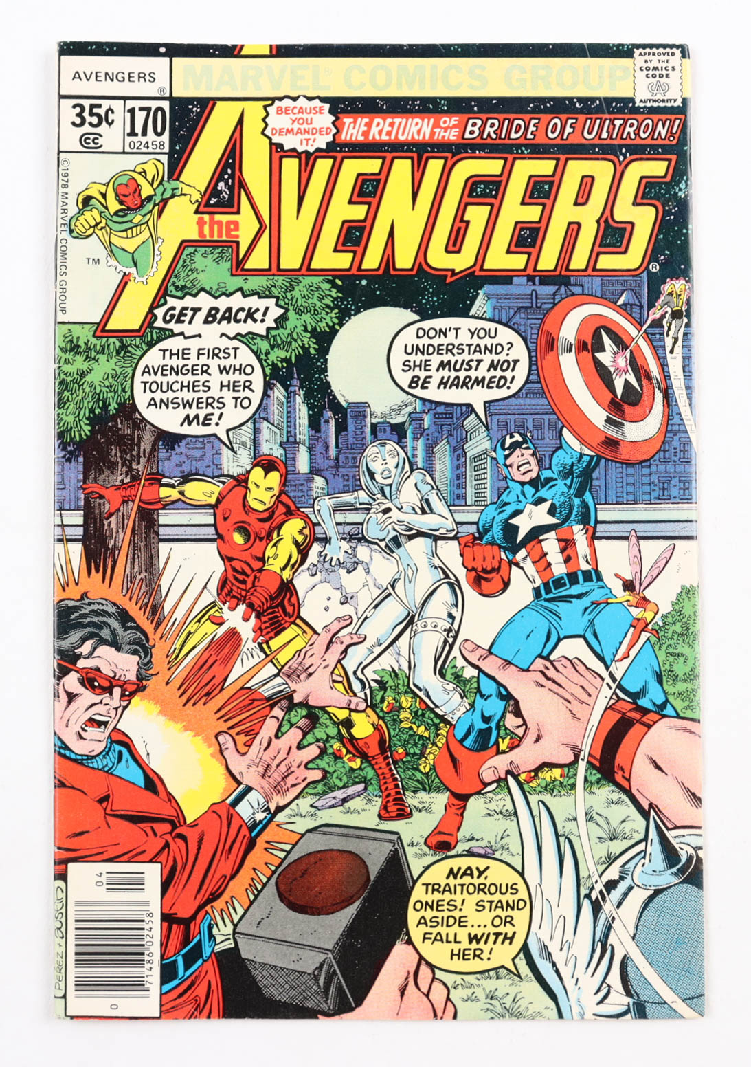 1978 "The Avengers" Issue #170 Marvel Comic Book | Pristine Auction