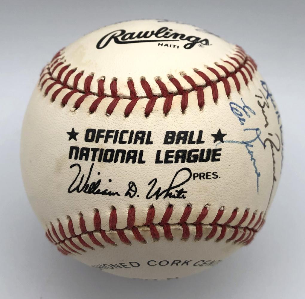 MLB Hall of Famers ONL Baseball Signed by (16) with Enos Slaughter ...
