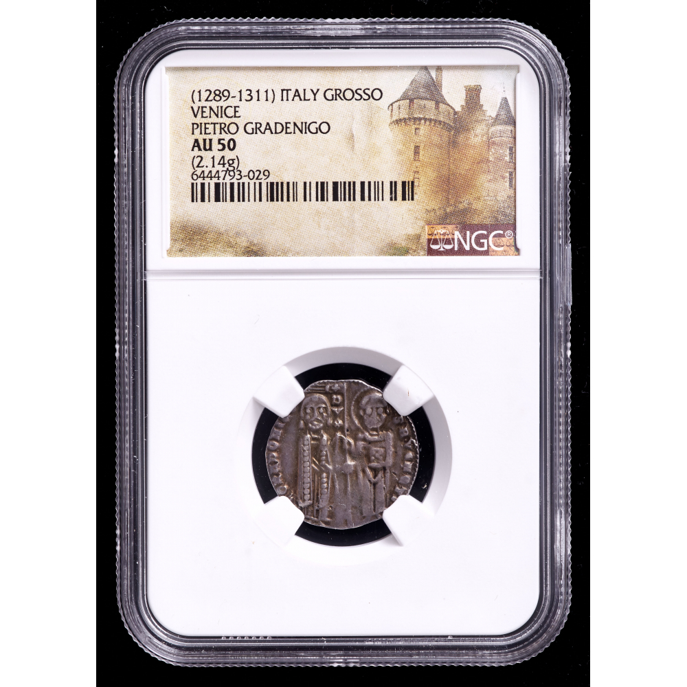 Pietro Gradenigo (1289-1311) Italy, Venice Silver Grosso Medieval ...
