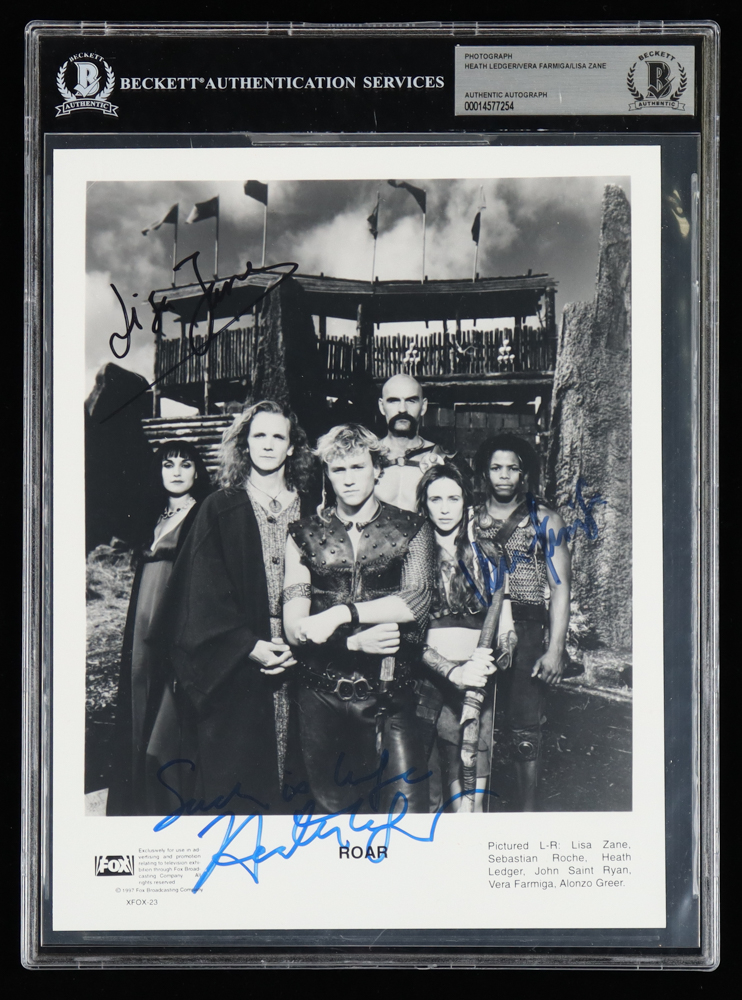 Heath Ledger, Vera Farmiga & Lisa Zane Signed "Roar" 8x10 Photo ...
