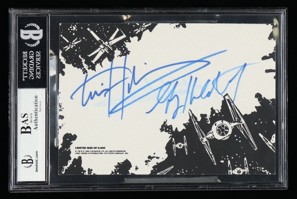 1995 Star Wars Day Card Signed by (9) with Greg Hildebrandt, Tim Hildebrandt, Ray Lago, Brian ...