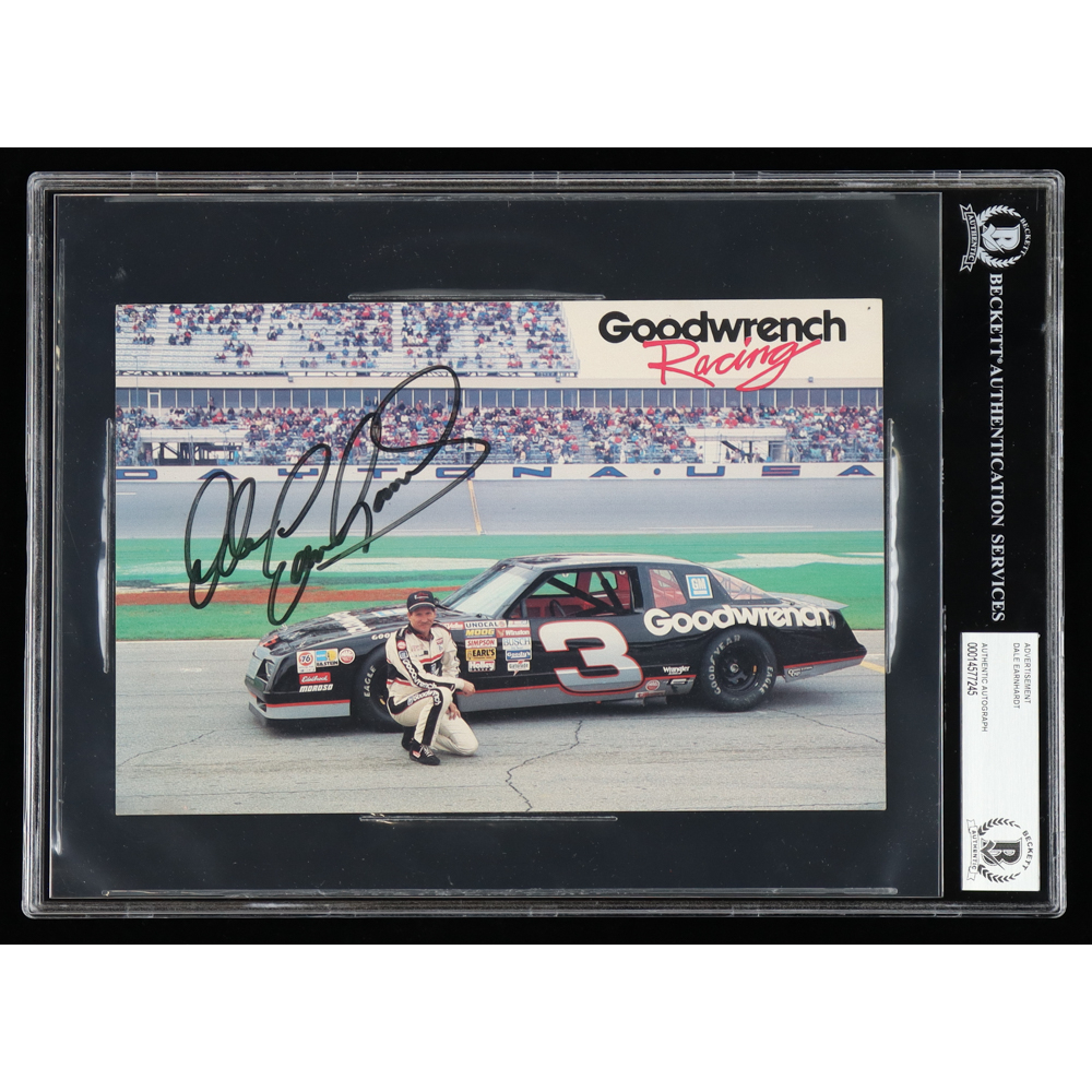 Dale Earnhardt Signed NASCAR 6x9 Photo (BAS) | Pristine Auction