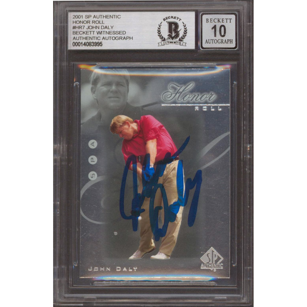 John Daly Signed 2001 SP Authentic Honor Roll #HR7 (BGS) | Pristine Auction