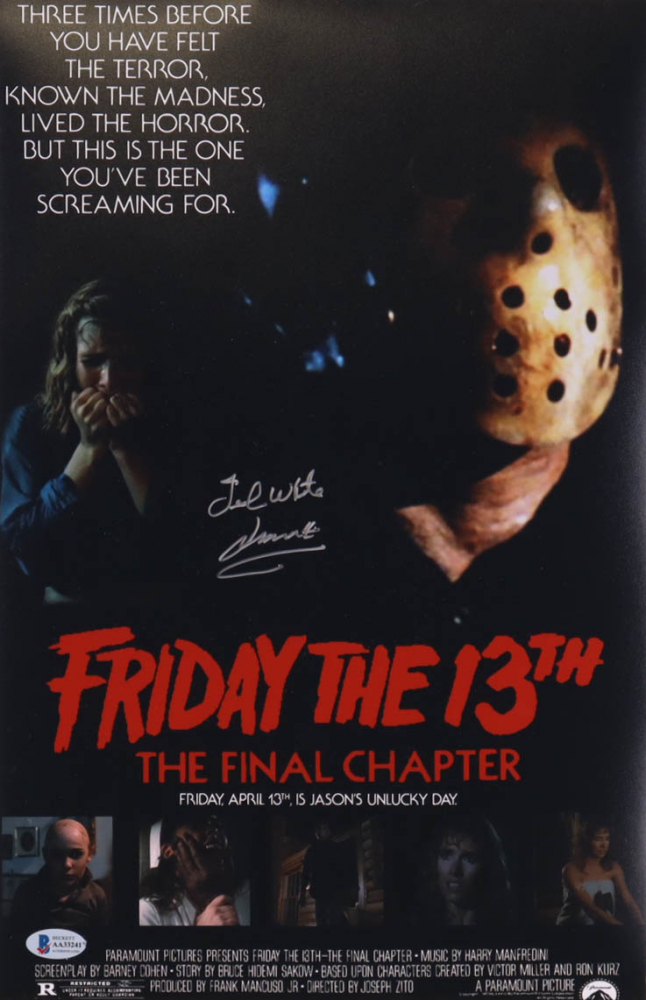 Ted White Signed "Friday the 13th: The Final Chapter" 11x17 Photo ...