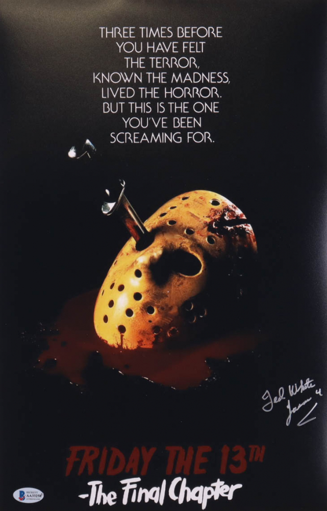 Ted White Signed "Friday the 13th: The Final Chapter" 11x17 Photo ...