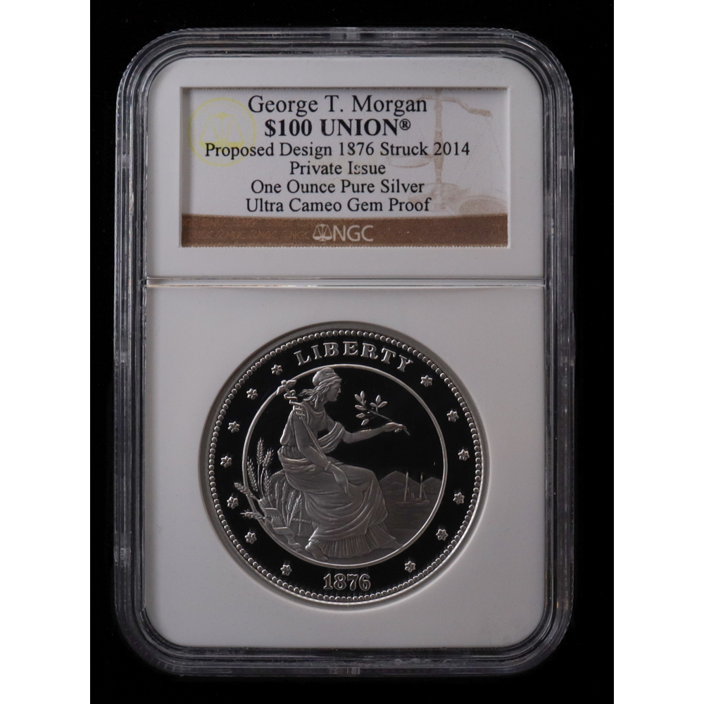2014 Private Issue George T. Morgan Union 1876 Design $100 One Hundred ...