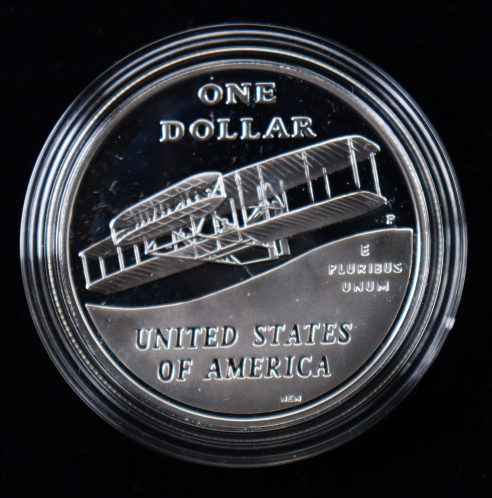 2003-P First Flight Centennial Silver Dollar Coin with Packaging ...