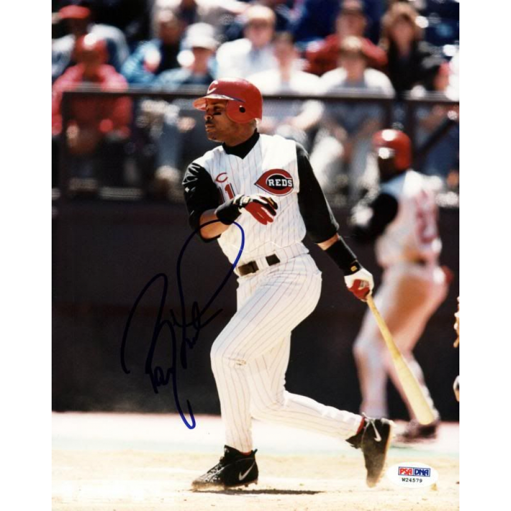 Barry Larkin Signed Reds 8x10 Photo (PSA) | Pristine Auction