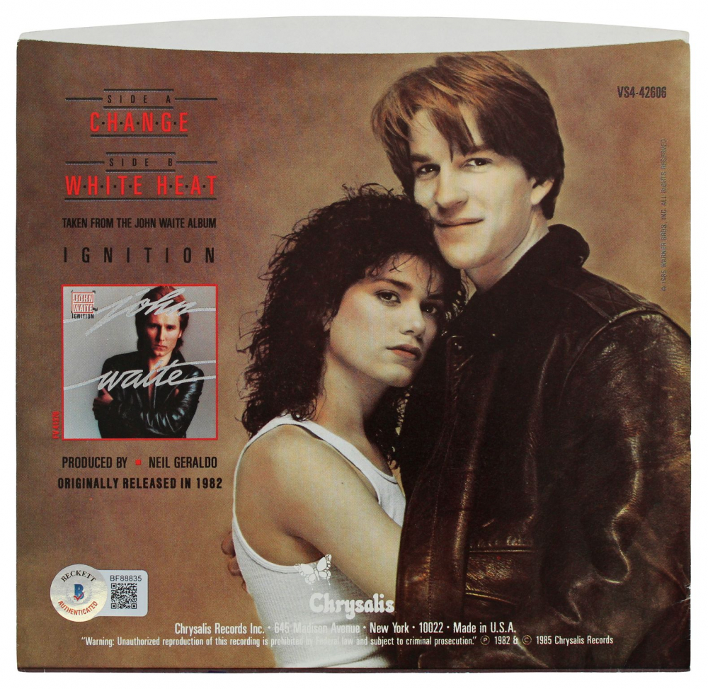 John Waite Signed "Change" Album Cover (Beckett) | Pristine Auction