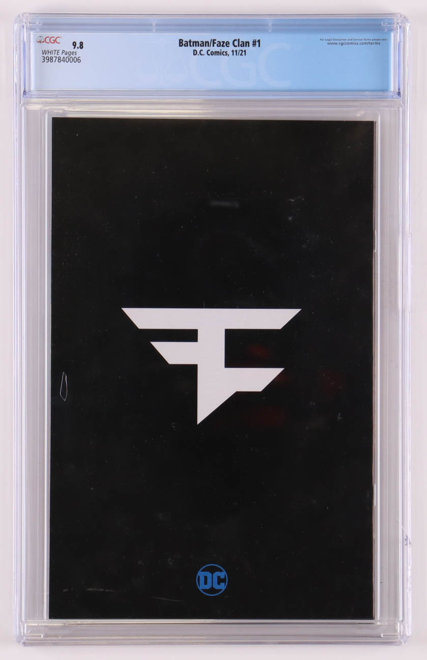 2021 "Batman / Faze Clan" Issue #1 Marvel Comic Book (CGC 9.8 ...