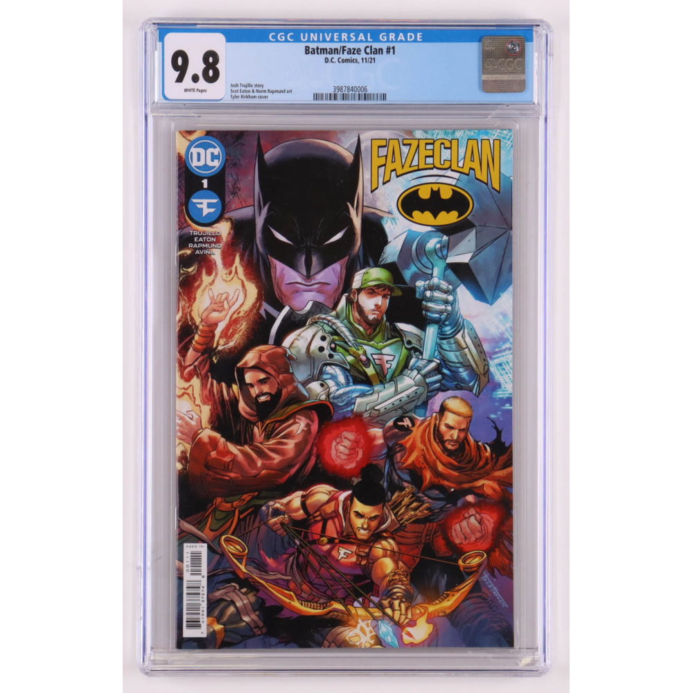 2021 "Batman / Faze Clan" Issue #1 Marvel Comic Book (CGC 9.8 ...