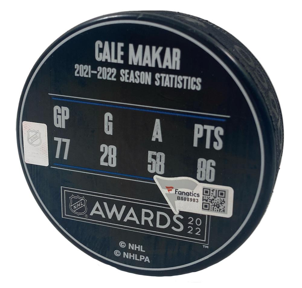 Cale Makar Signed LE 2022 James Norris Memorial Trophy Winner Logo ...