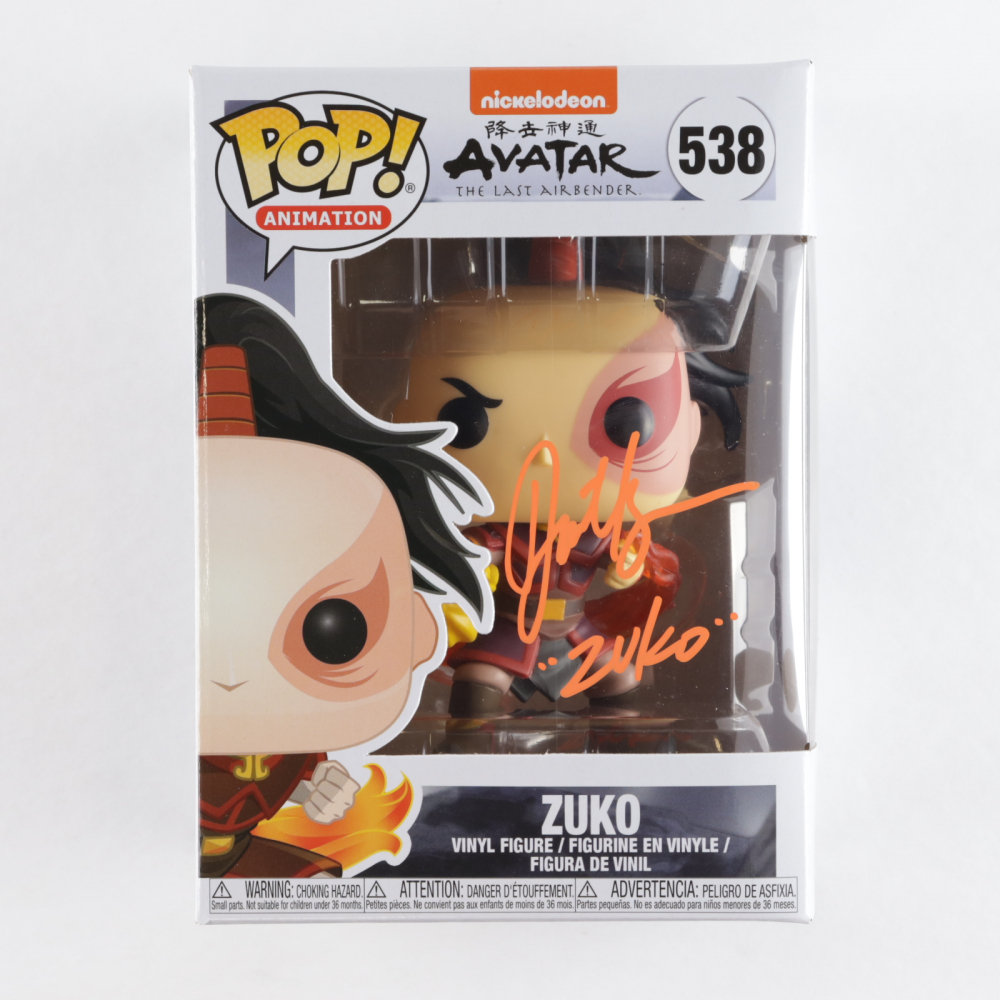 Dante Basco Signed "Avatar The Last Air Bender" #538 Zuko Funko Pop ...