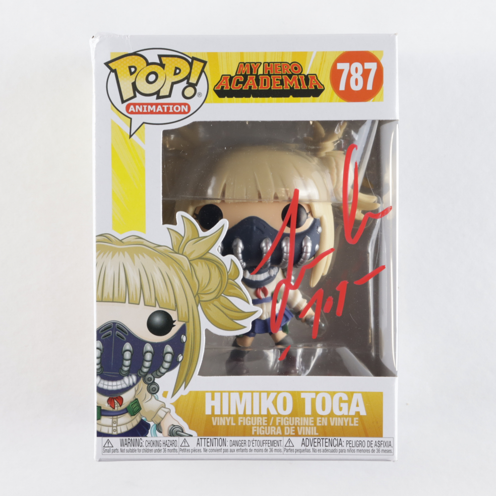 Leah Clark Signed "My Hero Academia" #787 Himiko Toga Funko Pop! Vinyl ...