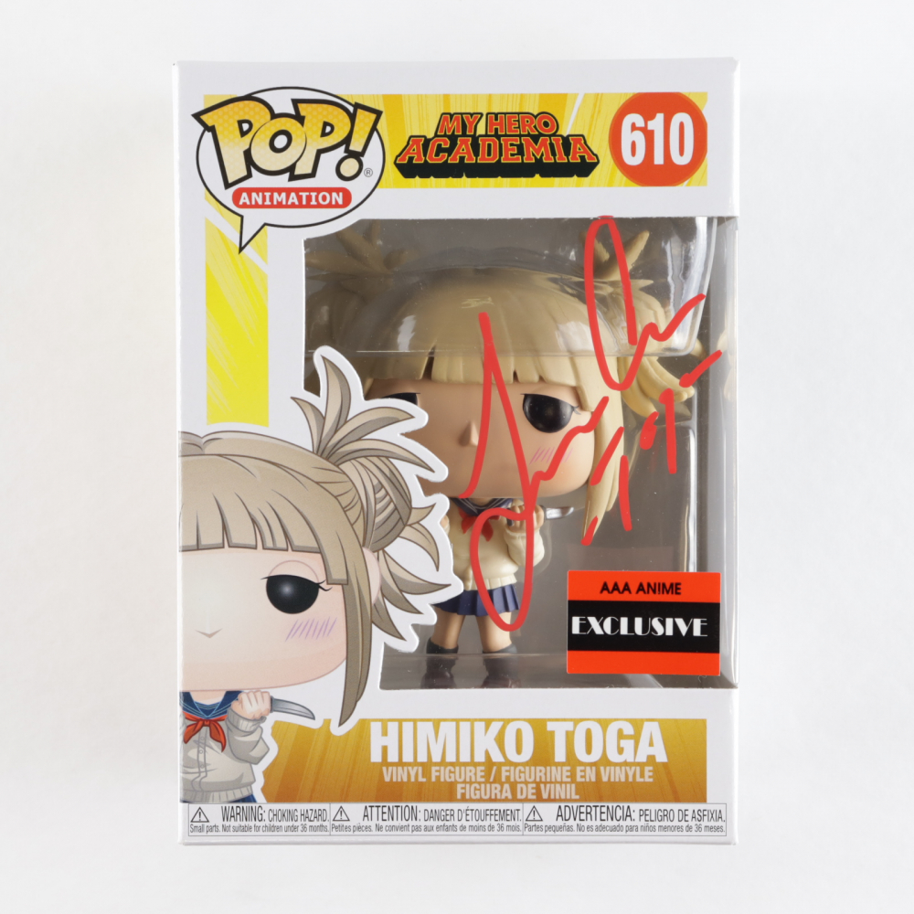 Leah Clark Signed "My Hero Academia" #787 Himiko Toga Funko Pop! Vinyl ...
