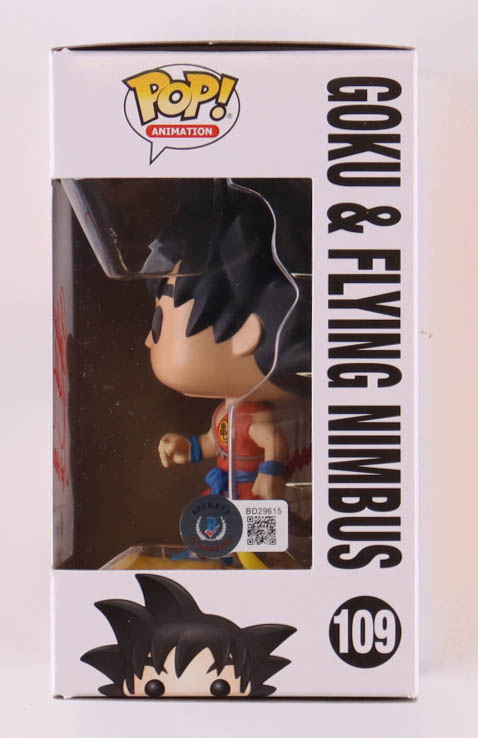 Stephanie Nadolny Signed "Dragon Ball" #109 Goku & Flying Nimbus Funko ...