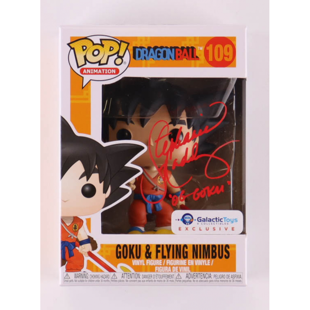 Stephanie Nadolny Signed "Dragon Ball" #109 Goku & Flying Nimbus Funko ...