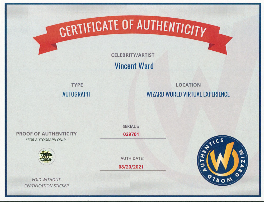 Vincent M. Ward Signed "The Walking Dead" 8x10 Photo Inscribed "Oscar ...