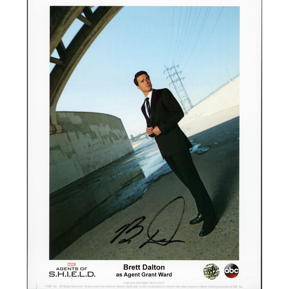Brett Dalton Signed "Agents of S.H.I.E.L.D" 8x10 Photo (Wizard World ...