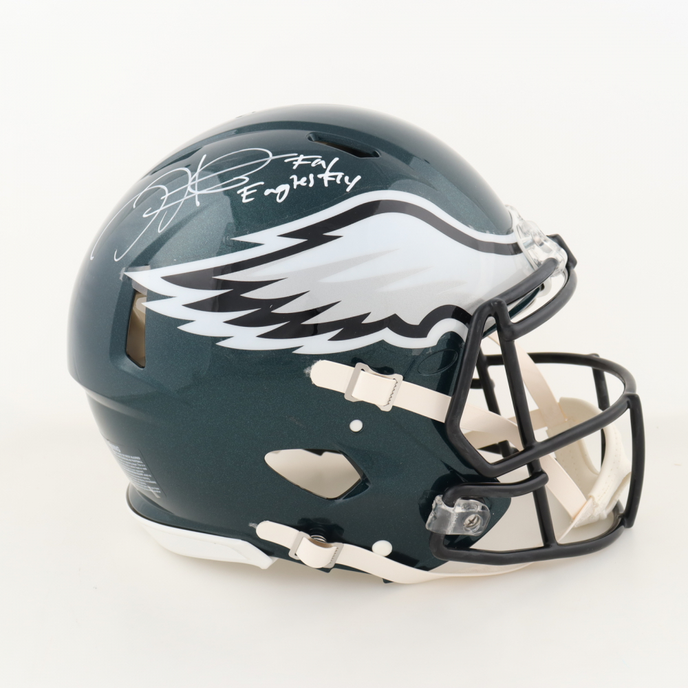 Jalen Hurts Signed Eagles Full-Size Authentic On-Field Speed Helmet ...